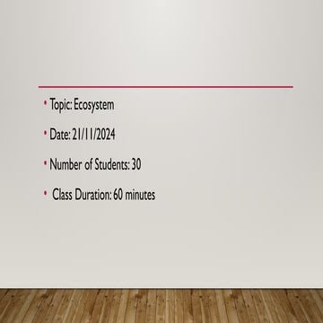 LESSON PLAN SCIENCE 7 ECOSYSTEM BIOTOC AND ABIOTIC FACTORS | DOCX