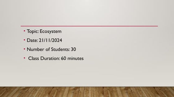 LESSON PLAN SCIENCE 7 ECOSYSTEM BIOTOC AND ABIOTIC FACTORS | DOCX ...