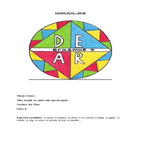 Lesson plan dear | DOCX