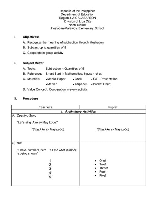 Deatailed Lesson Plan in Arts Color Harmony | PDF
