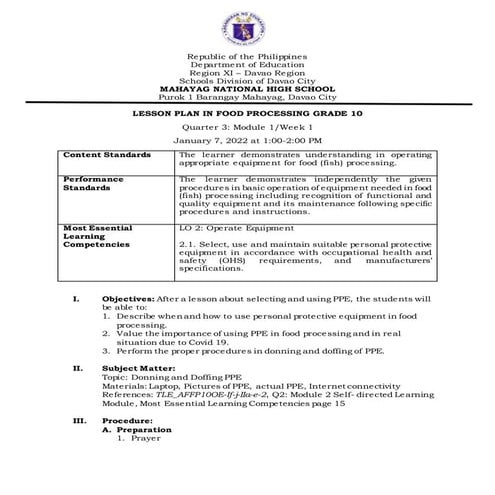 Lesson plan hots-regpala | DOCX