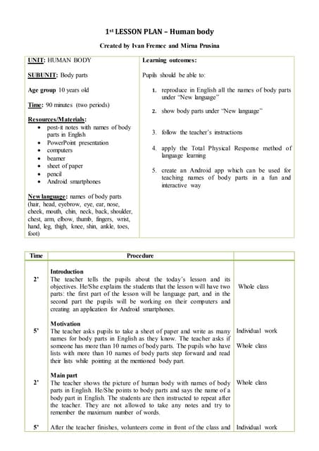 Food and nutrition CLIL unit | PDF