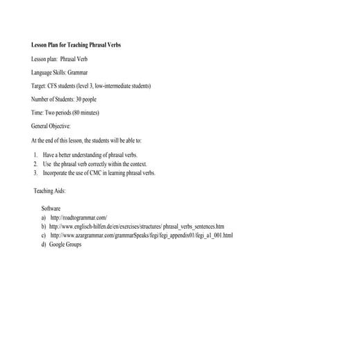 Lesson plan revised | PDF