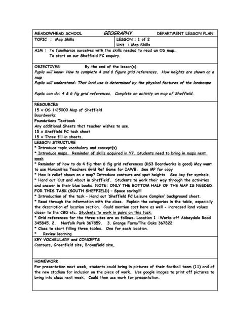 Lesson 5 6 Map skills | PDF