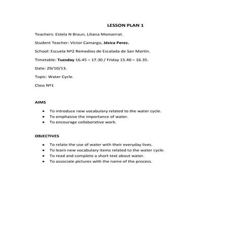 Lesson plan 1 | DOCX