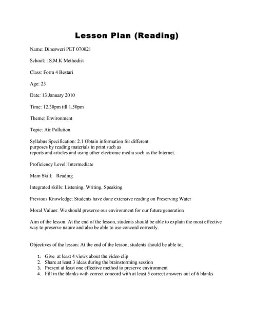 Lesson Plan on Modals | PDF