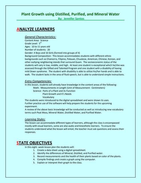Lesson plan | PDF