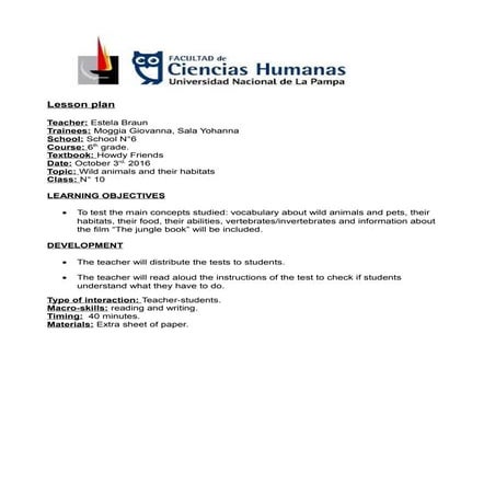 Lesson Plan 10 | DOC