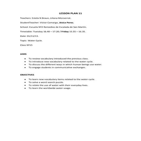 Lesson Plan 11 | DOCX
