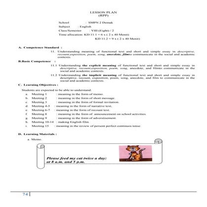 Lesson plan 11.1 and 11.2 | DOCX