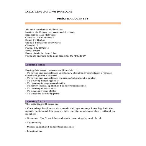 Lesson plan 2 | DOC