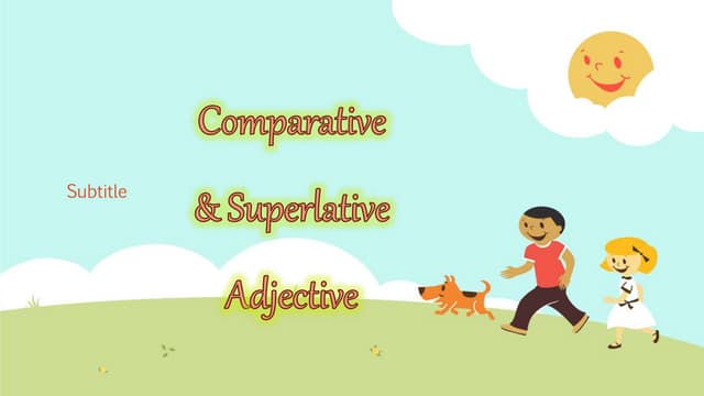 Adjective powerpoint | PPTX