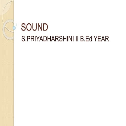 sound | PPT