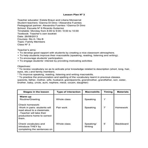 Lessonplan3 | PDF
