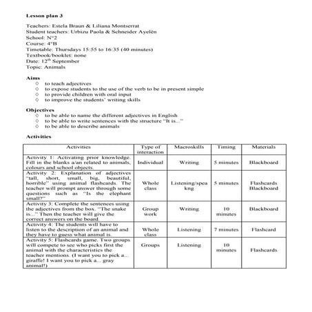 Lesson plan 3 | DOCX