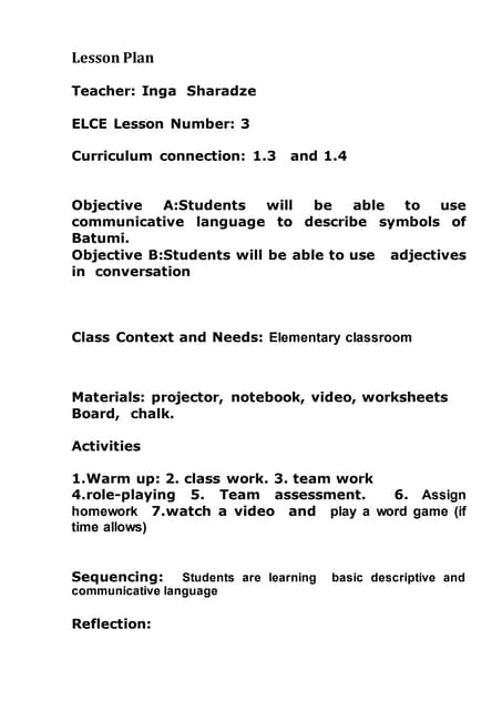 Technology connected lesson plan | PDF