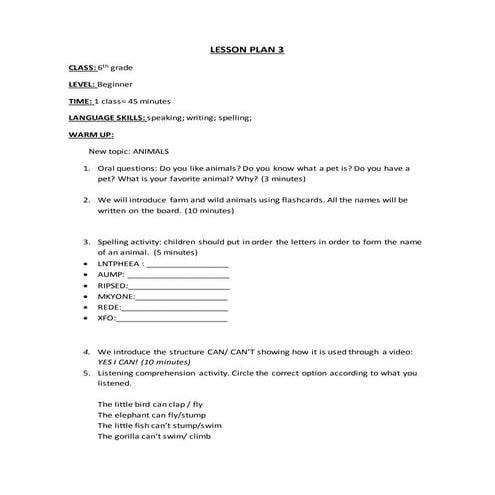 Lesson plan 3 | DOCX