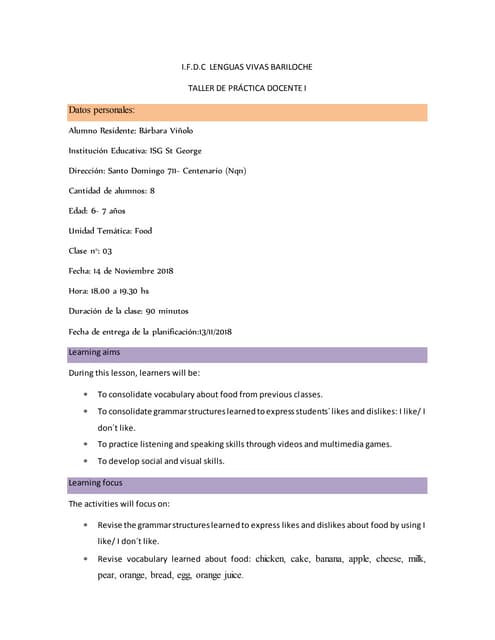 Lesson 14th September | PDF