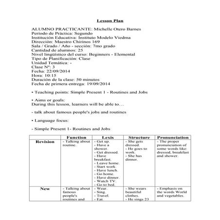 Lesson plan 3 primary | PDF