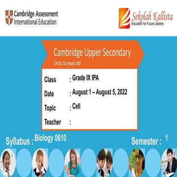 Lesson Plan (4) - Animal Cell and Plant Cell.pptx