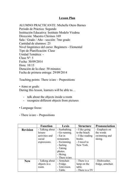 Poey nivel primario -plan clase 2 - passed - copia | PDF