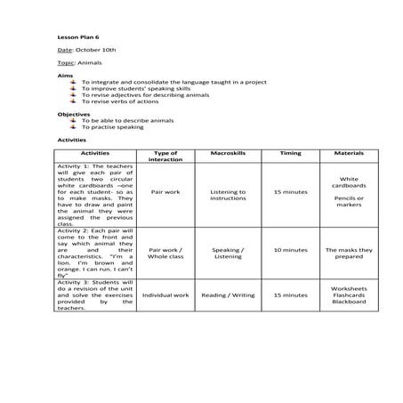 Lesson plan 6 | DOCX