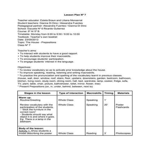 Lesson plan7 | DOCX
