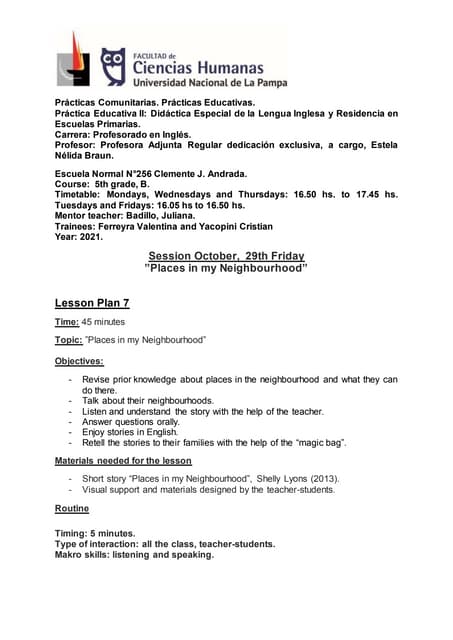 Lesson plan 7 | DOC | Homework and Study | Education