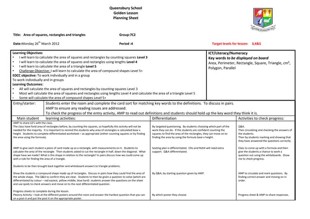 Final lesson plan in Math (4A's Approach) | DOCX