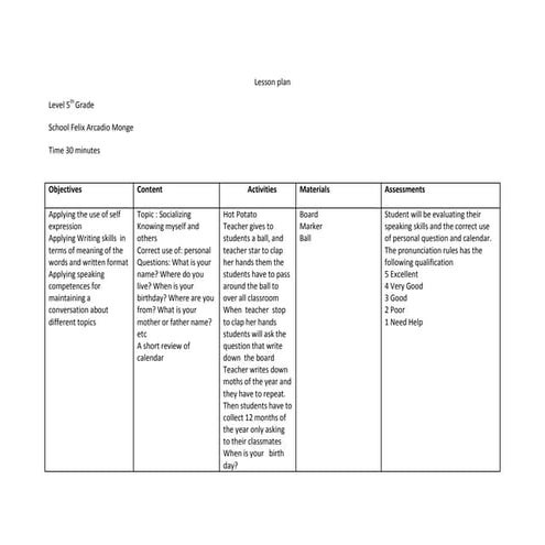 Lesson plan blog | DOCX
