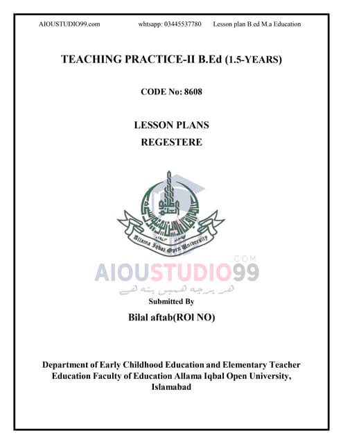 presentation about Lesson Plan and Mock teaching for continuous professional development.pptx