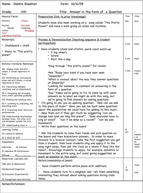 Journaling In The Music Room | PPTX