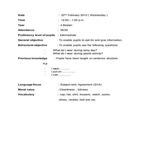 Lesson plan description | PDF