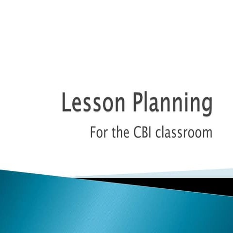 WORKSHOP: LESSON PLAN DESIGN | PPTX