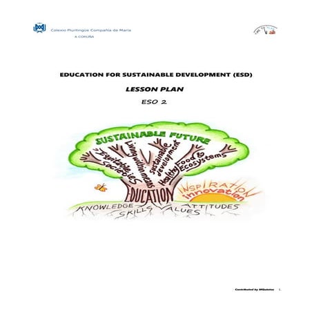 Education for Sustainable Development-Lesson Plan | PDF | Educational ...