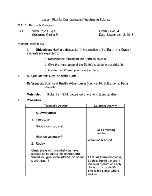 A Detailed Lesson Plan Science 7 | PDF