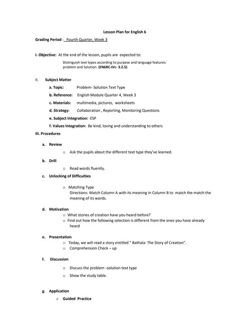 Lesson Plan (Letter) | DOCX
