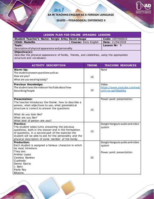 Lesson plan_Relative clauses. | PDF