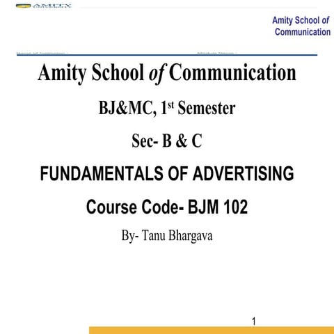 Advertising - Lesson Plan | PPT