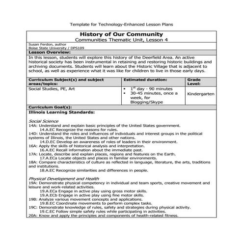 Lessonplan history | DOCX