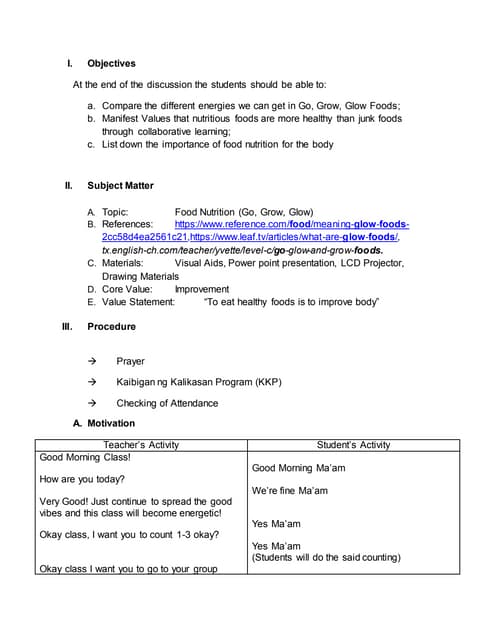 The Six Essential Nutrients: Lesson Plan And Worksheet | PDF