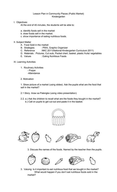 The Six Essential Nutrients: Lesson Plan And Worksheet | PDF