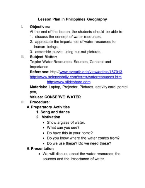 Lesson plan science kinder | PDF