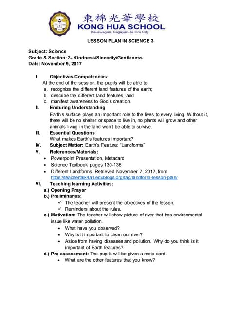 A detailed lesson plan in science iii (composition of soil) | PDF