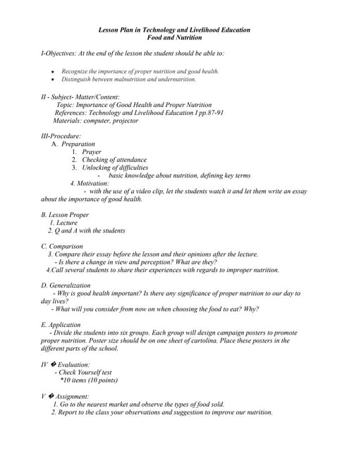 Semi Detailed Lesson Plan in T.L.E, Cookery | DOCX | Desserts and ...