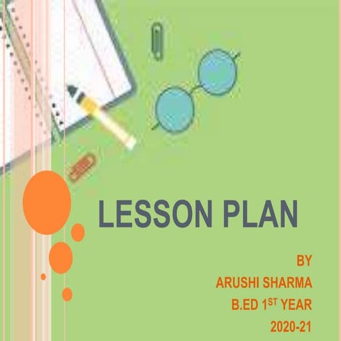 Lesson plan intro | PPT