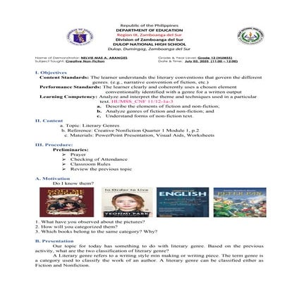 lesson plan literary genre creative.docx