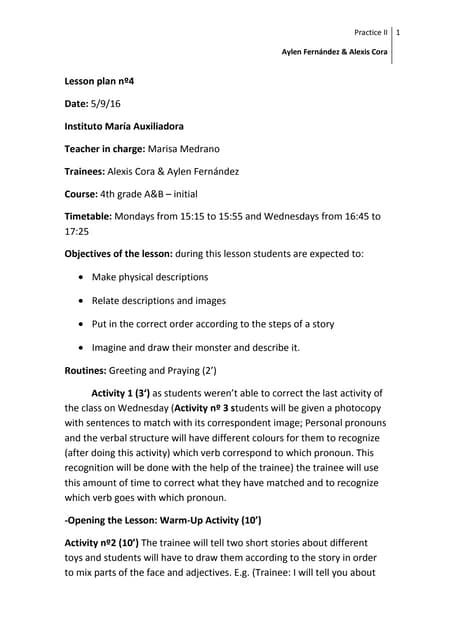 Lesson plan voice thread | PDF | Education