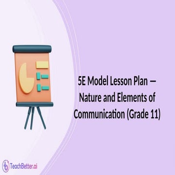 Lesson Planner-Comprehensive Lesson Plan for Understanding the Nature ...