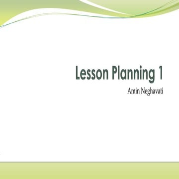 Lesson planning 1 | PPT